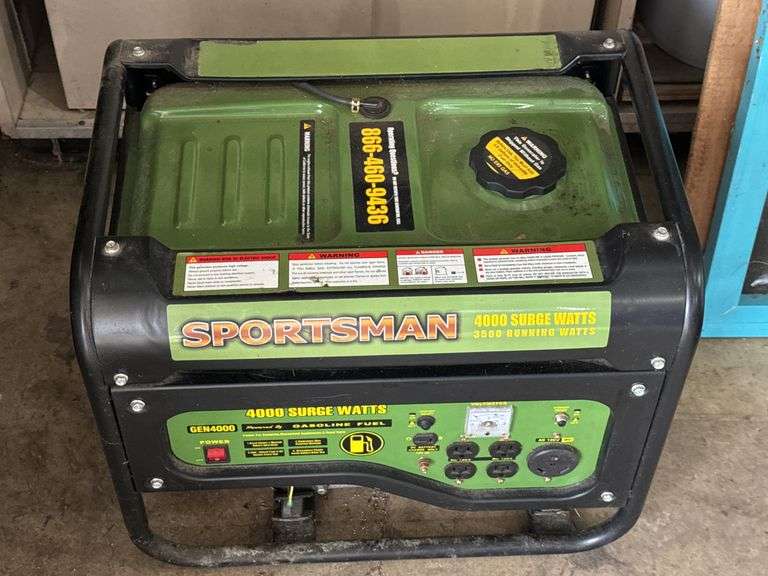 Sportsman Generator - Auction Ohio