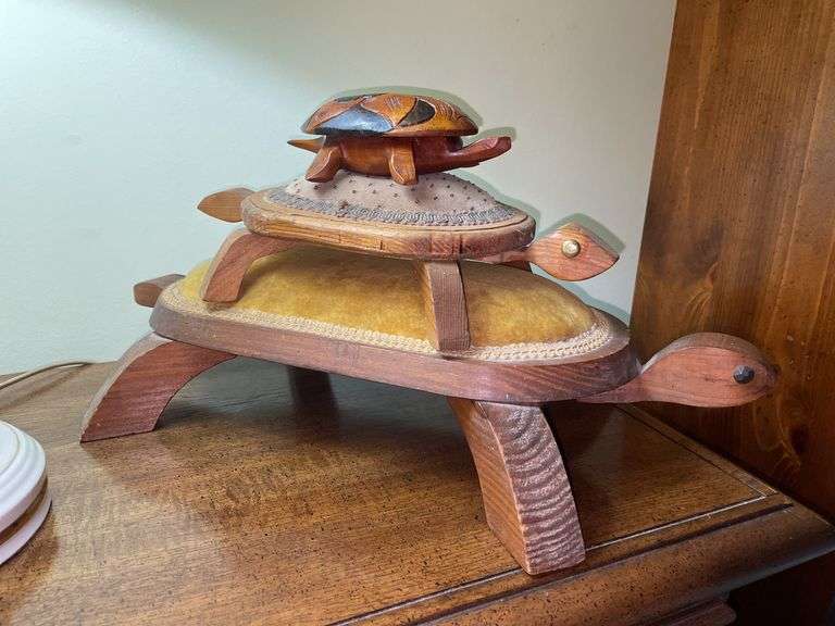 Vintage turtle foot stools. - Auction Ohio