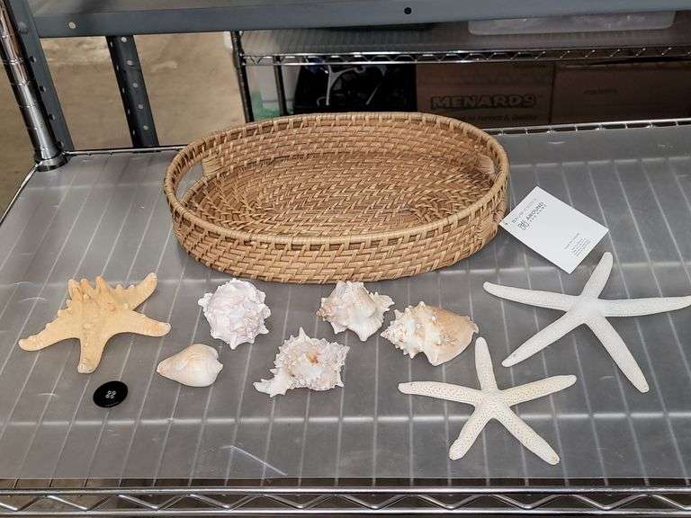 Shells with new basket with tag... - Auction Ohio