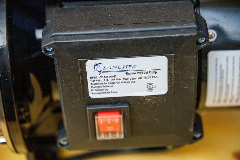 Lanchez Shallow Well Jet Water Pump NIB - Auction Ohio
