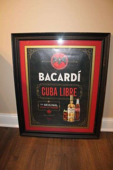 Bacardi Sign - Auction Ohio