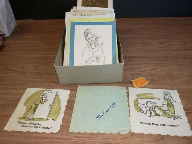 Box of Unused Cards and Envelopes. and more. - Auction Ohio