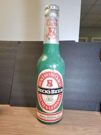 Giant Plastic Bottle - Imported Light Becks Beer... - Auction Ohio