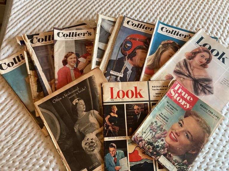 Large collection of 1952 Colliers, Look and true story magazines ...