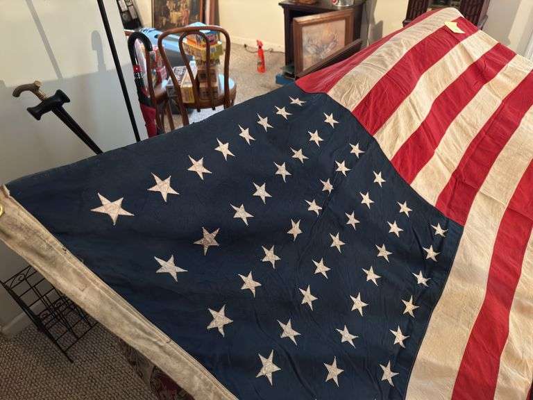 48 star American Flag-8 ftx4'4-Huge! - Auction Ohio