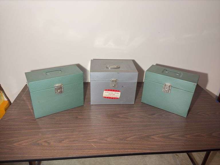 Metal File Boxes - Auction Ohio