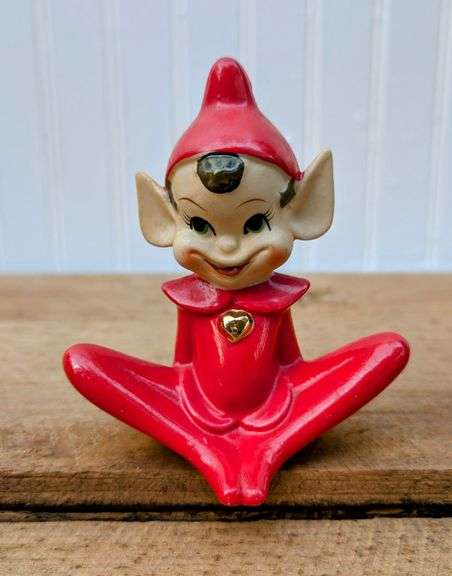 MCM Thames Pixie sitting elf ceramic figurine - Auction Ohio