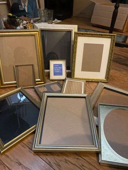 Gold color frames - metal and plastic - Auction Ohio