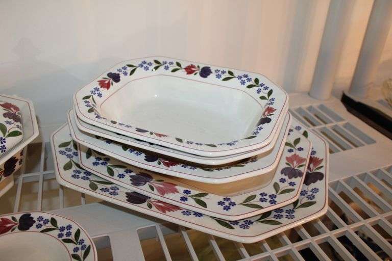 Adams English Ironstone Old Colonial China Set - Auction Ohio