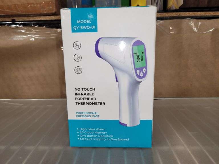 No Touch Infrared Forehead Thermometer - Model QY-EWQ-01. - Auction Ohio