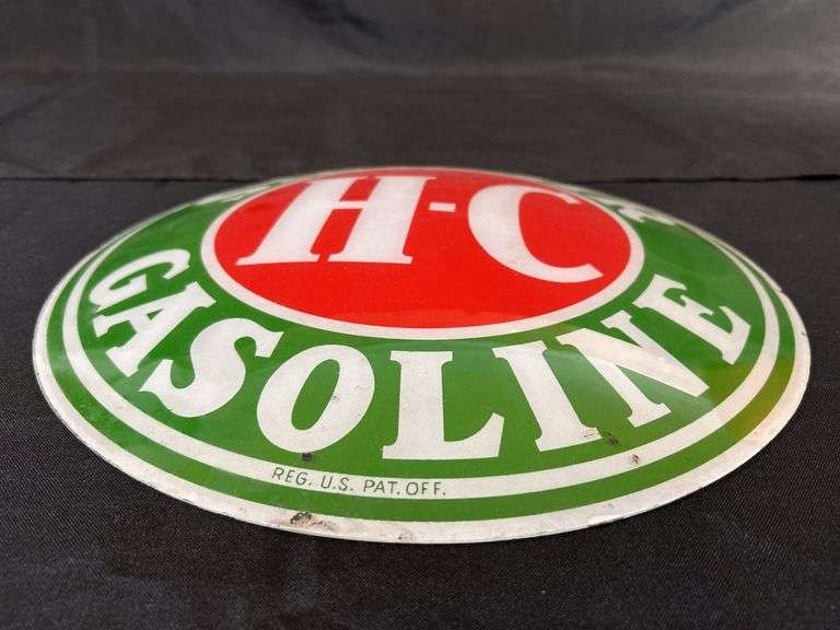 Sinclair Gasoline Gas Pump Glass Face Plate - Auction Ohio