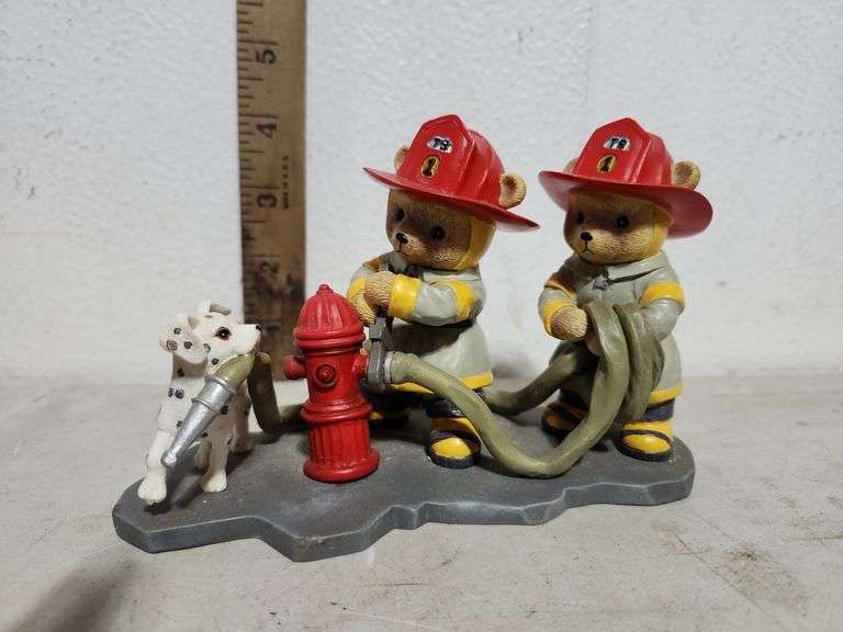 The Hamilton Collection Happy To Help Teddy Bear Brigade Figure ...