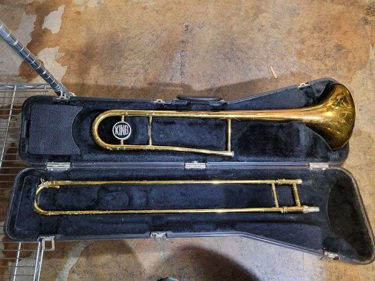 Trombone with Carrying Case - check out photos. - Auction Ohio