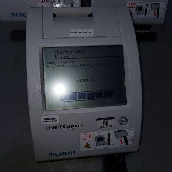 3x Siemens Clinitek Status Plus Urine Chemistry Analyzer - Auction Ohio