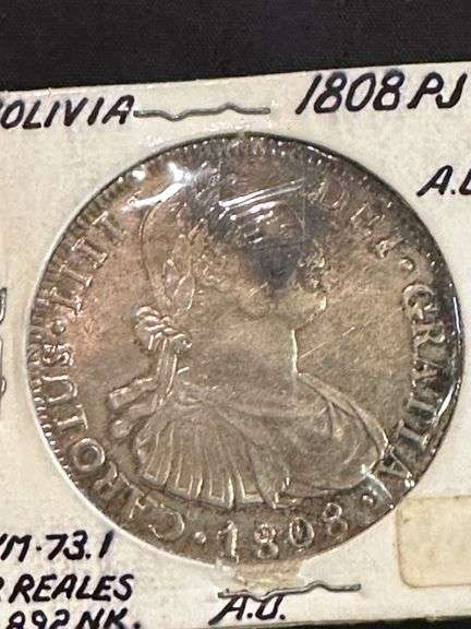 Bolivia 1808 PJ 8reales coin - Auction Ohio