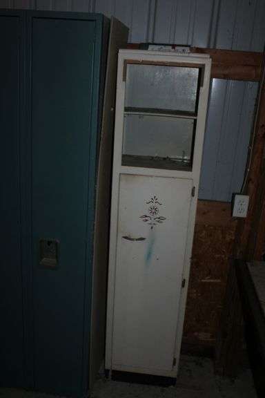 Metal Locker Set & White Cabinet - Auction Ohio