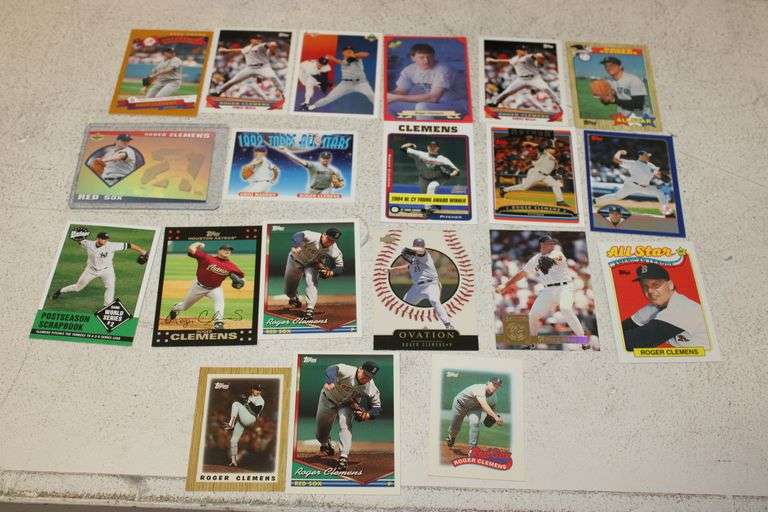Roger Clemens Baseball Card Grouping - Auction Ohio