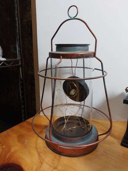 Solar Lights: 1 Train Lantern Shape and a Set of 7 Allen & Roth Square ...