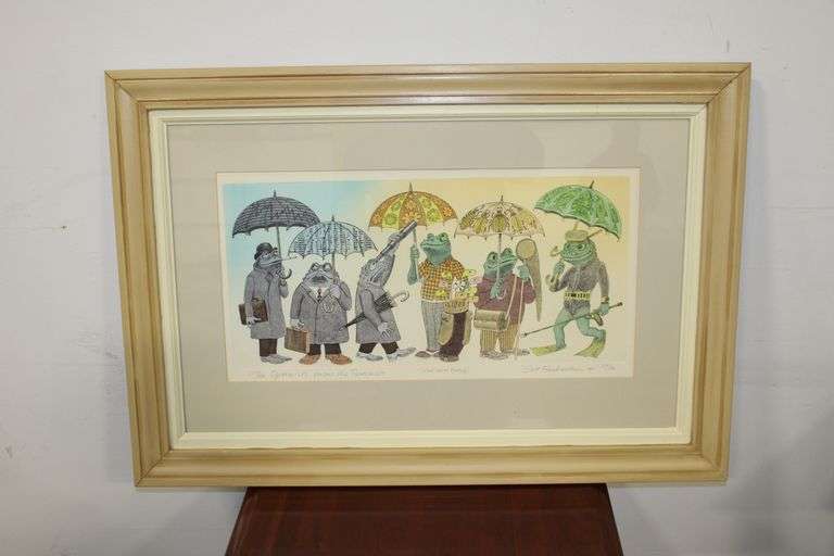 Curt Frankenstein Hand Colored Etching - Auction Ohio