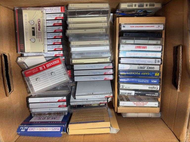 Cassette Tapes and Computer Cords - Auction Ohio
