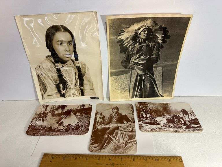 Vintage Native American Photo Prints & Movie Promo Photo - Auction Ohio
