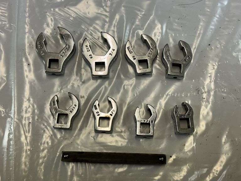 Mac tools six point offset crowfoot wrench set - Auction Ohio