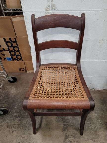 Vintage/Antique Cain Seat Chair Nice Design ... - Auction Ohio