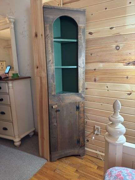 Rustic Corner Cabinet - Auction Ohio