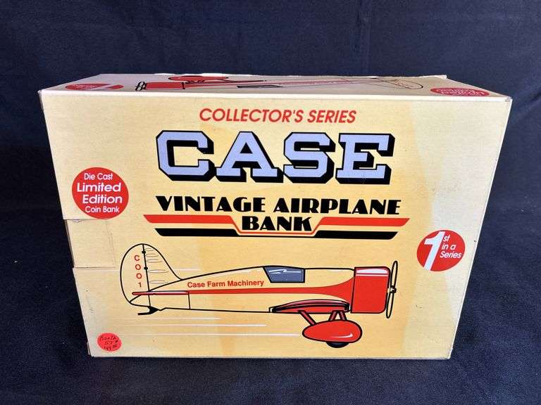 Spec-Cast Case Vintage Die Cast Airplane Bank - Auction Ohio