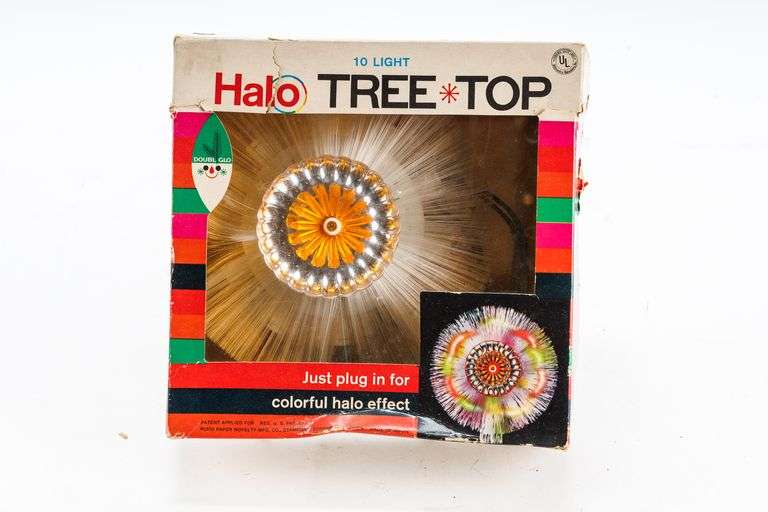 Vintage 1970 Halo Christmas Tree Topper - Auction Ohio