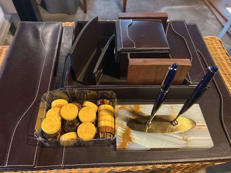 Bombay Desk Set - Auction Ohio