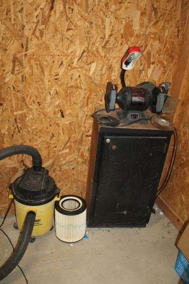 Bench Grinder, Cabinet & Shop Vac - Auction Ohio