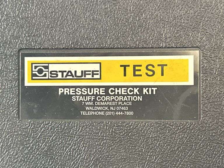Stauff pressure check kit - Auction Ohio