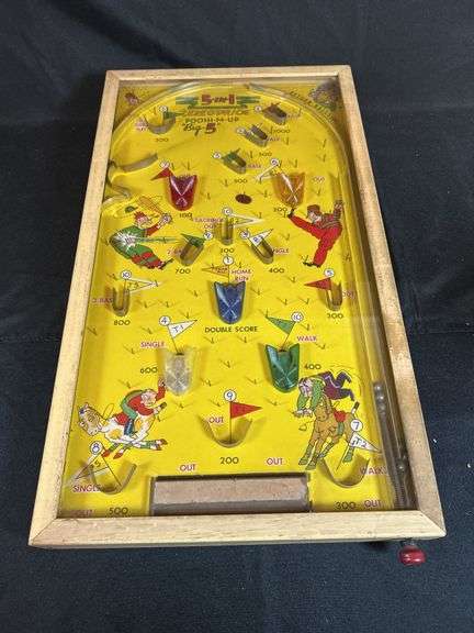 Vintage Electric 5-In-1 Poosh-M-Up Pinball Game - Auction Ohio