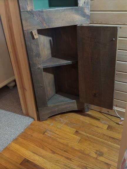 Rustic Corner Cabinet - Auction Ohio