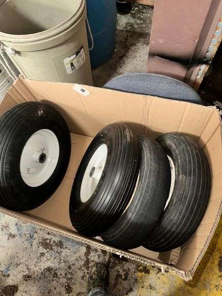 New Wheel Barrel Wheels - Auction Ohio