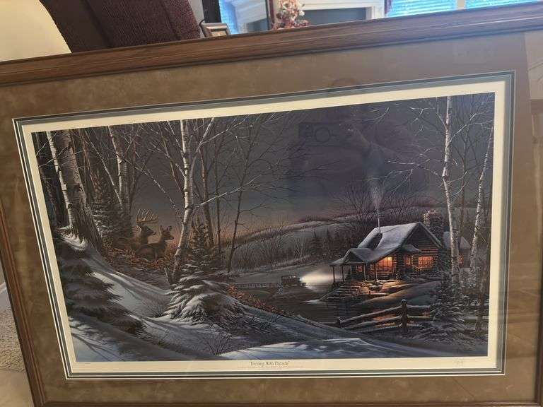 Terry Redlin signed print/litho - Auction Ohio