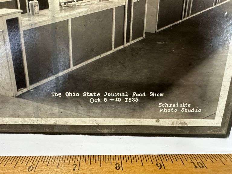 1925 Antique Ohio State Journal Food Show Photo - Auction Ohio