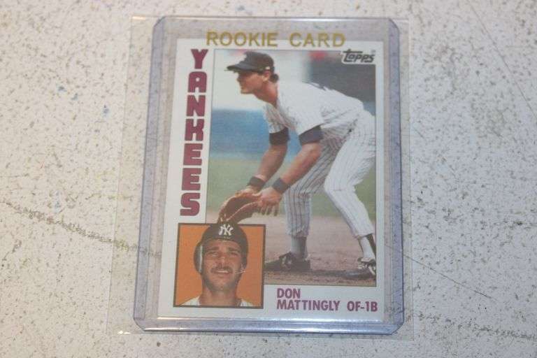 1984 Topps Don Mattingly Yankees Rookie Baseball Card - Auction Ohio