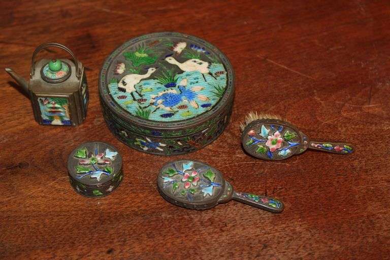 Cloisonné Brass Miniature - Auction Ohio