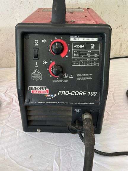 Lincoln Electric Pro-Core 100 Portable Welder - Auction Ohio