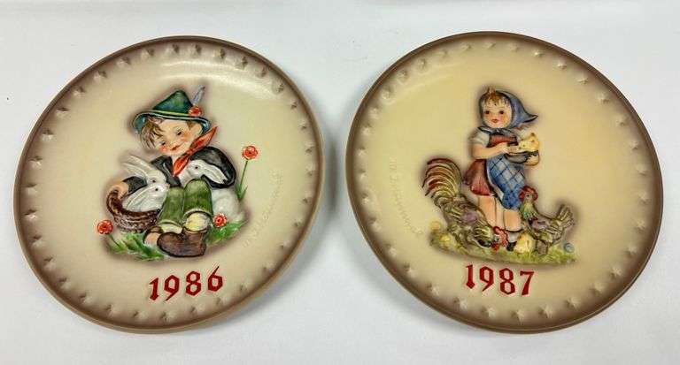 Hummel Plates: 1986 & 1987 - Auction Ohio