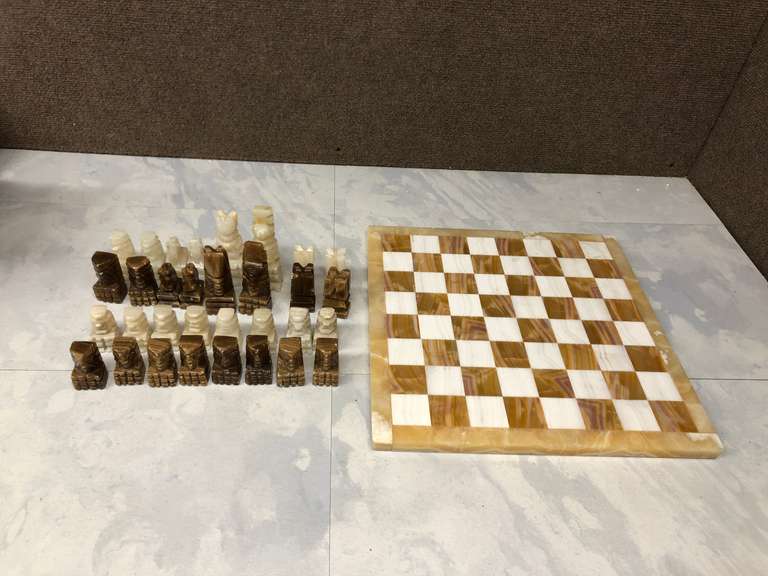 Stone Chess Set - Auction Ohio