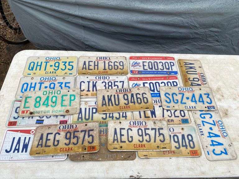 Modern License Plates - Auction Ohio