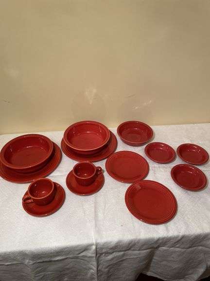 Fiesta Scarlet Dinnerware - Auction Ohio