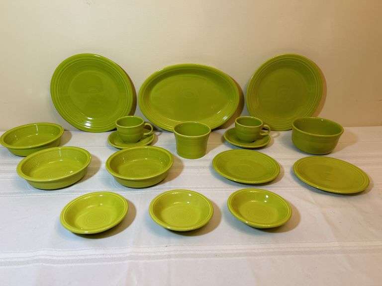 Fiesta Lemon Grass Dinnerware - Auction Ohio