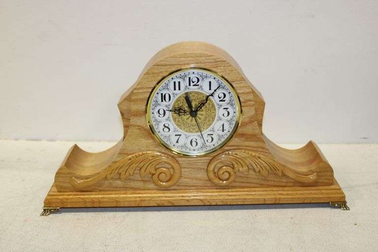Oak mantle Clock - Auction Ohio