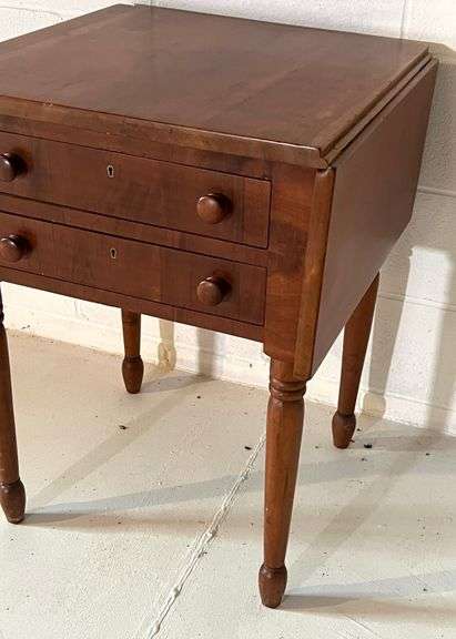 Antique Drop Side Table - Auction Ohio