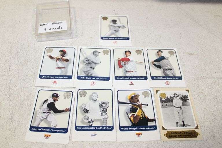 Nine 2001 Fleer Baseball Cards - Auction Ohio