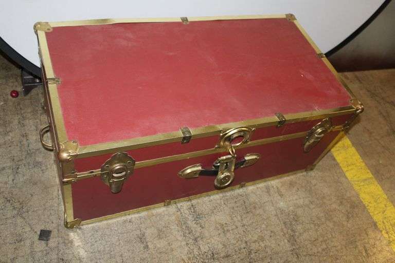 Red Trunk & Books - Auction Ohio